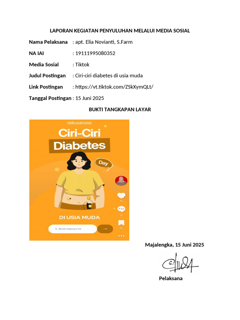 Ciri-Ciri Diabetes di Usia Muda | PDF