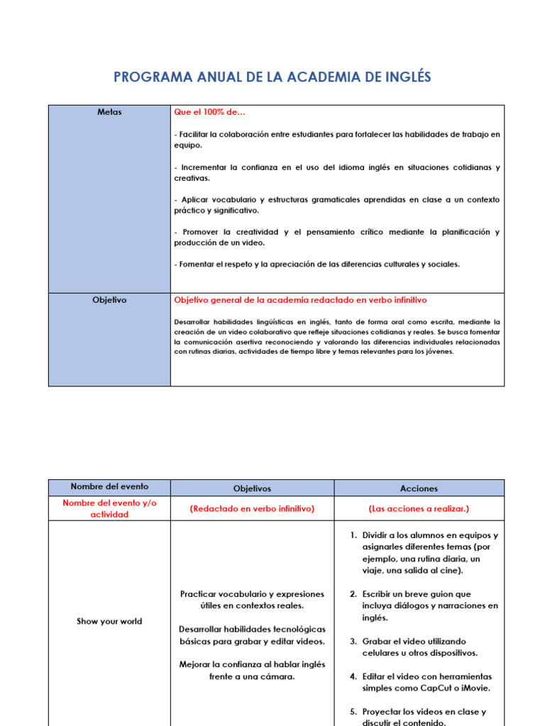 Show Your World Project Proposition | PDF | Comunicación | Creatividad