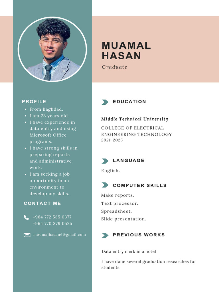 Moumalhasan, CV 6 | PDF