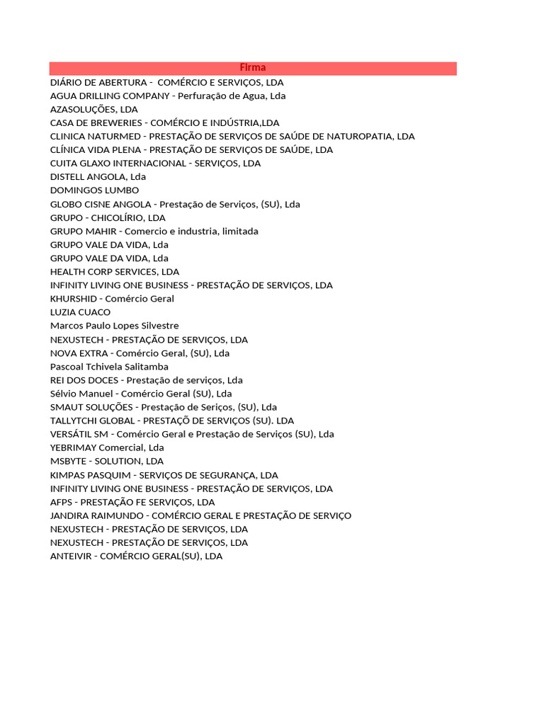 Tabela_Gestao_Atividades | PDF | Imposto sobre Valor Agregado (IVA ...