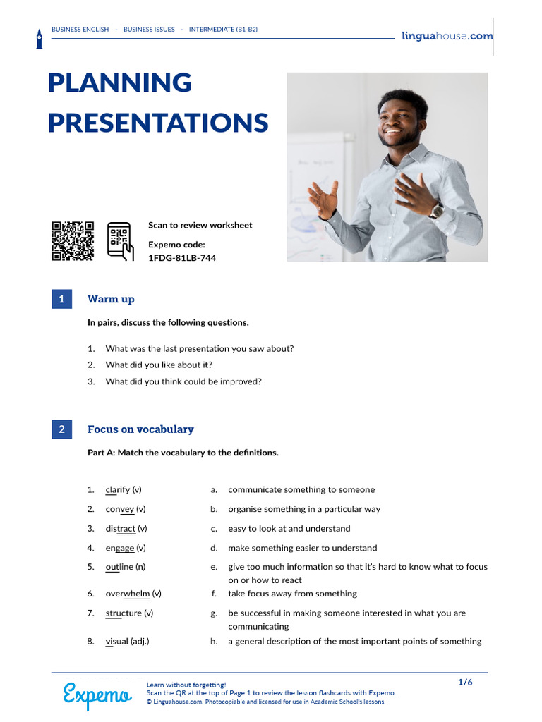 Business English: Planning Presentations | PDF | Human Communication