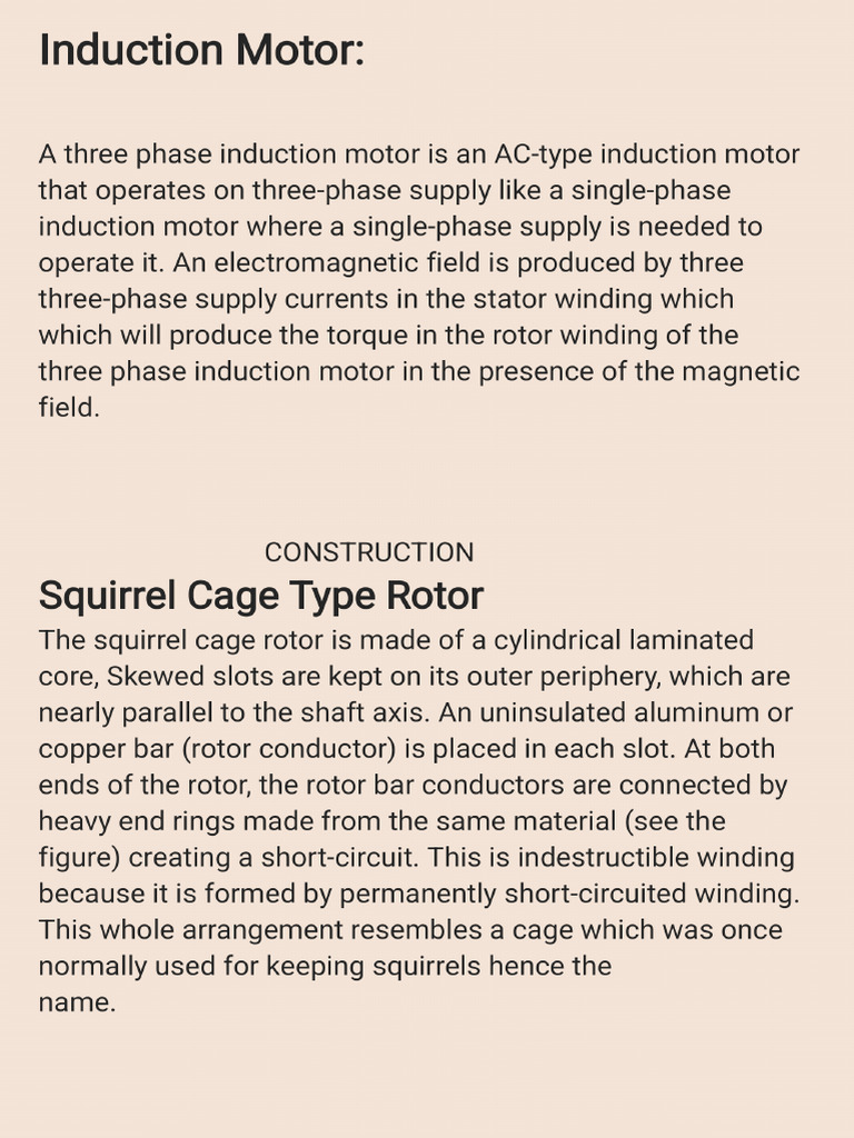 3 Phase Induction Motors | PDF