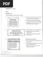 Flyers Test 1 Answer Key | PDF