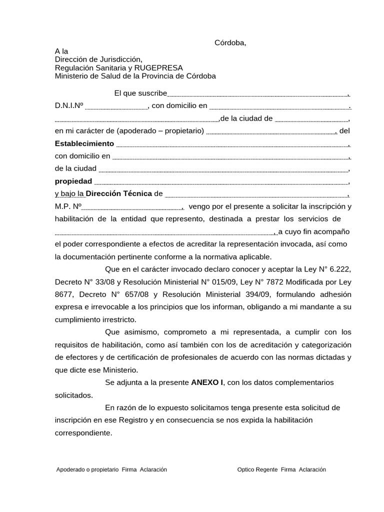 Formulario de Inscripcion Opticas | PDF