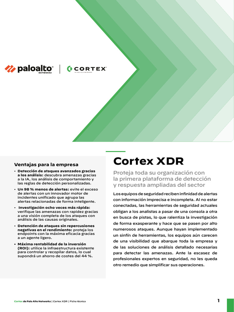 Uso de Cortex XDR en Seguridad Empresarial | PDF | Computación en la ...
