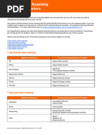 Singtel Data Roaming Guide | PDF | Roaming | Mobile App