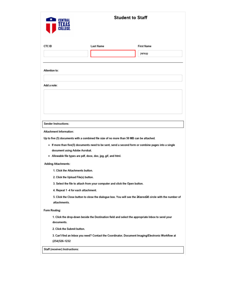 Student To Staff-G - Draft | PDF