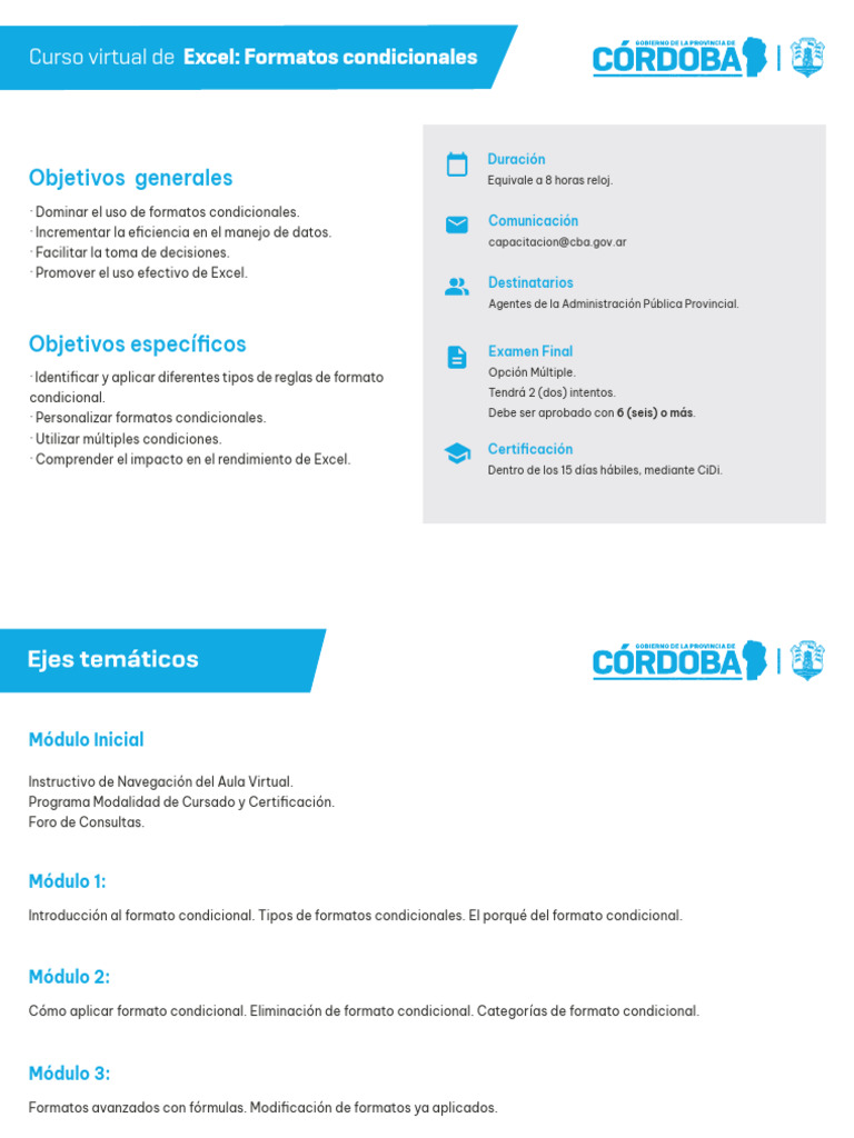 Programa Excel Formatos Condicionales | PDF | Microsoft Excel