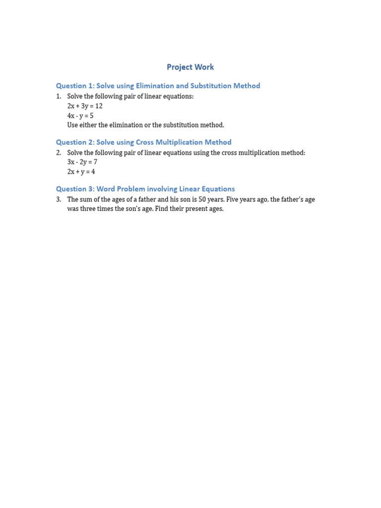 Grade 9 Algebra Problem Set | PDF