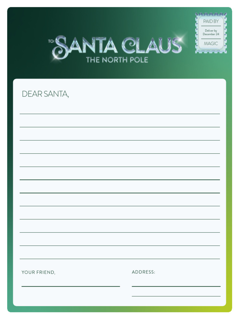 Nordstrom 2024 Holiday Letters To Santa | PDF