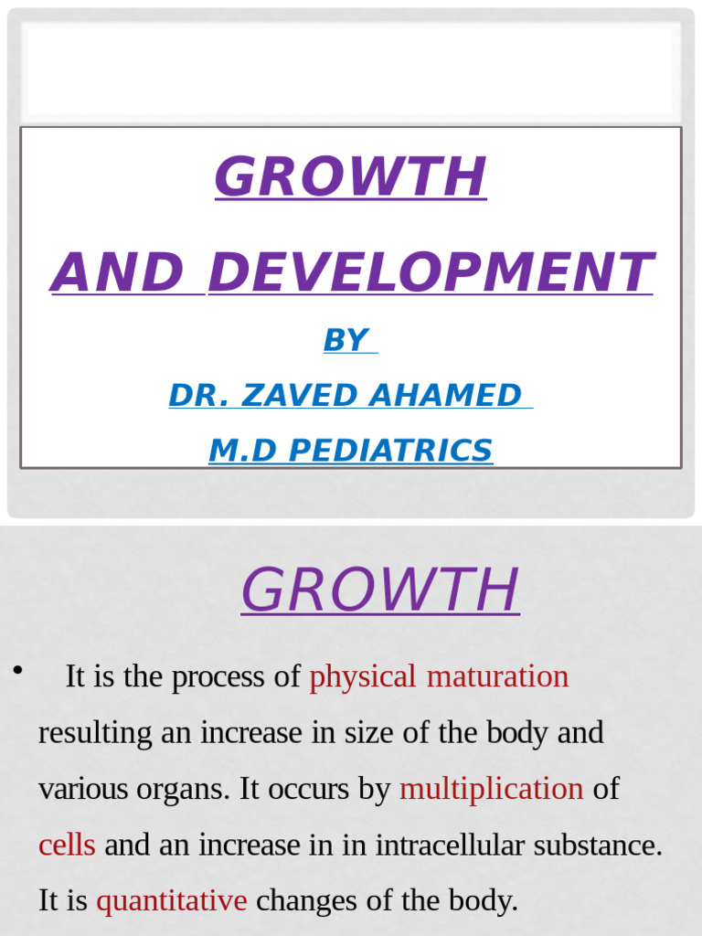 Understanding Growth and Development in Children | PDF | Prenatal ...