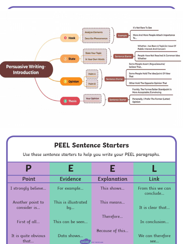 Coco 写作资料整理- Introduction & PEEL Structure & 范文 | PDF | Human Communication