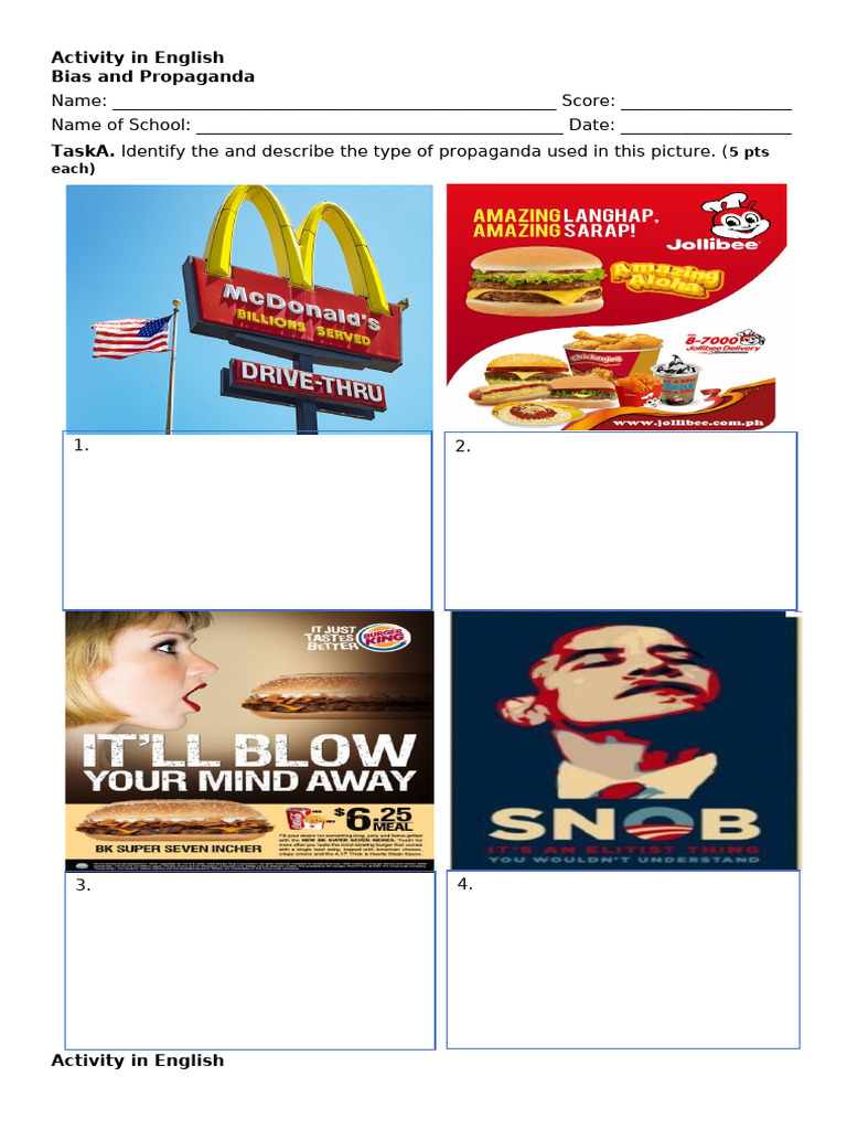 Understanding Bias and Propaganda Activities | PDF