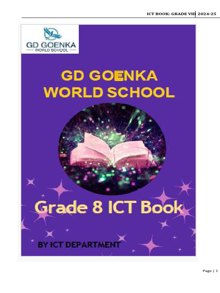Grade-8 ICT Textbook Semester-1 2024-25 | PDF | Computer Network ...