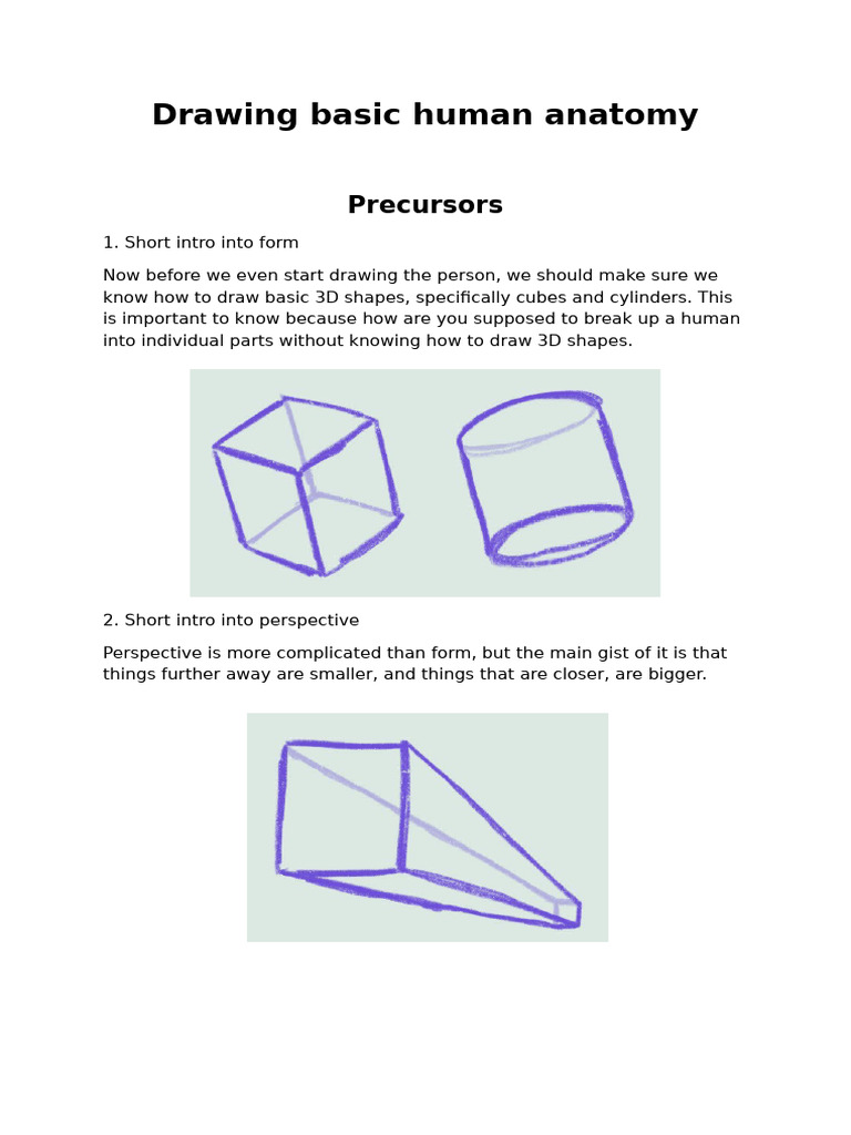 Basic Human Anatomy Drawing Guide | PDF | Hand | Elbow