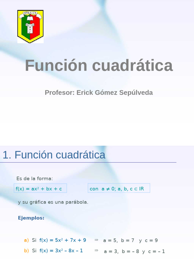 Función cuadrática (1) | PDF | Algoritmos | Ciencia computacional