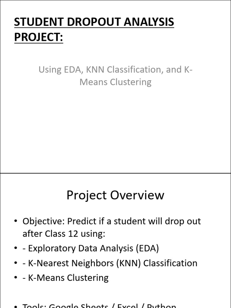 Student Dropout Analysis Project | PDF
