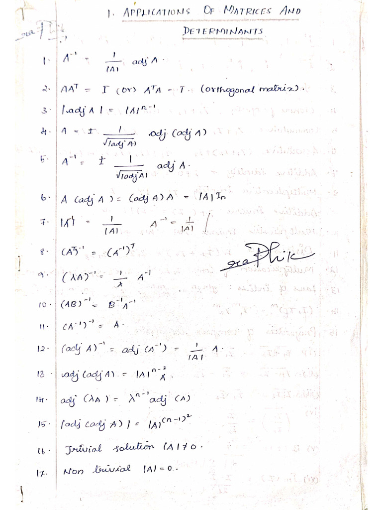 12th Maths Formula Sheet VOL1 | PDF
