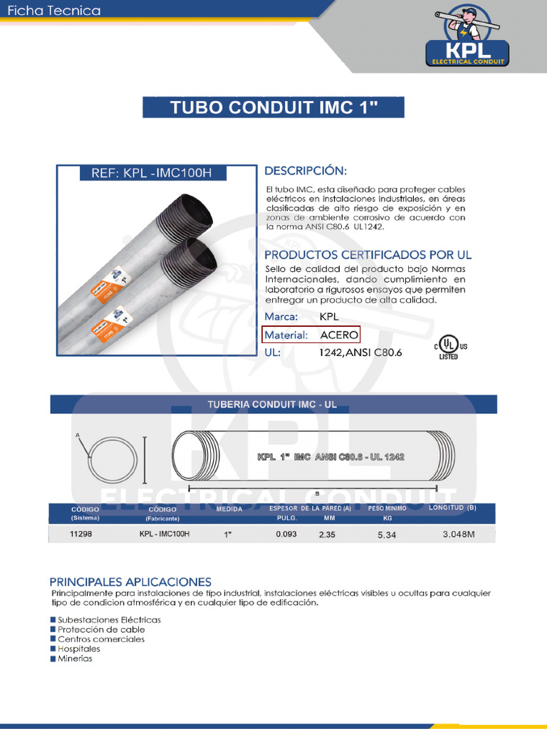 Tuberia Imc- Pst y Kpl | PDF | Tubería (transporte de fluidos) | Procesos industriales