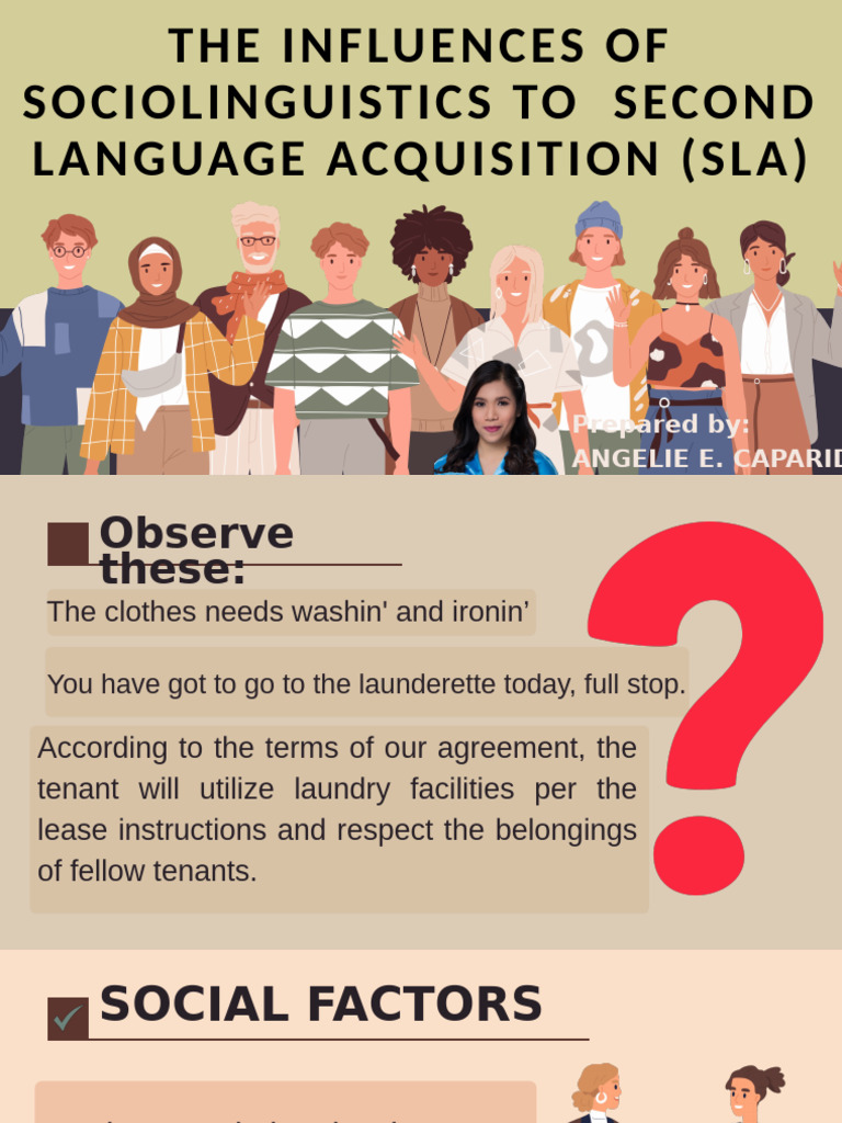 Sociolinguistics To Sla | PDF | Second Language Acquisition ...