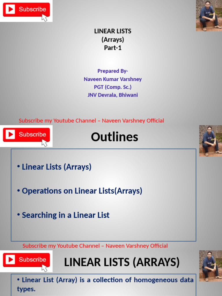 Linear Lists (Python) Part-1 | PDF | Theoretical Computer Science | Applied Mathematics