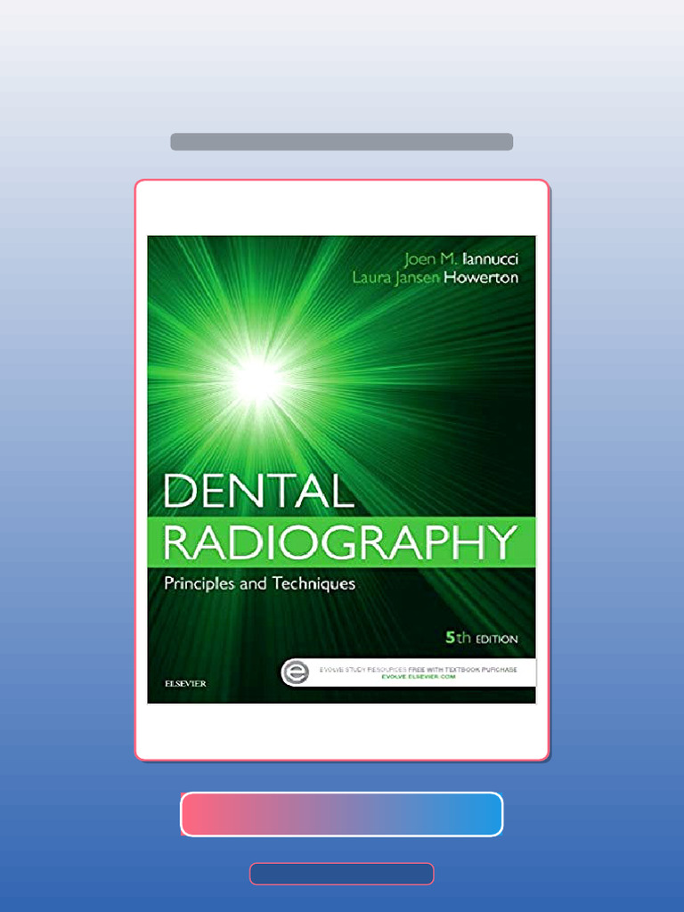 Dental Radiography Principles and Techniques 5th Edition by Joen ...
