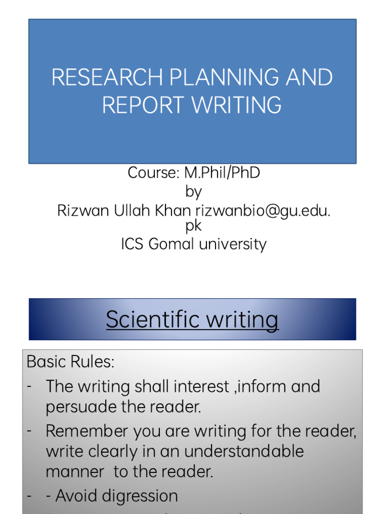 Scientific Writing Guidelines for Research | PDF | Experiment