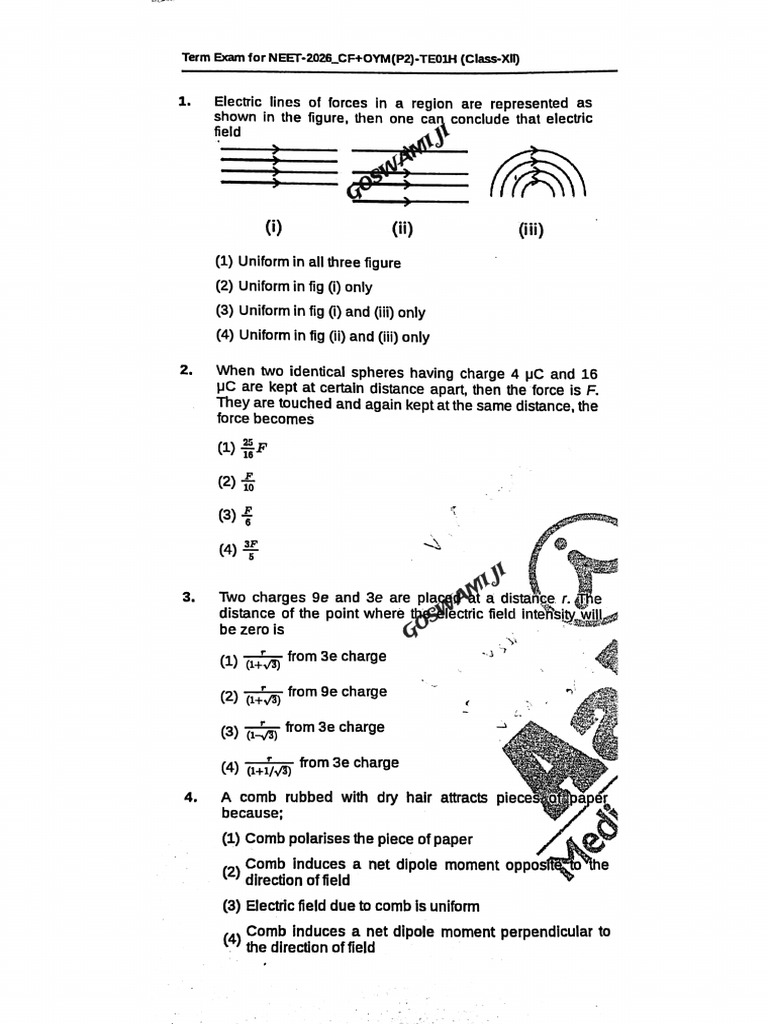Te01 Code H Phase - 02 (09-07-2025) | PDF