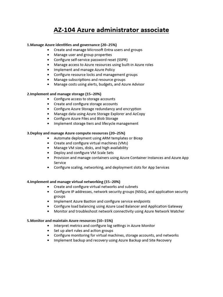 Azure Administrator Associate Guide | PDF | Virtual Machine | Microsoft ...