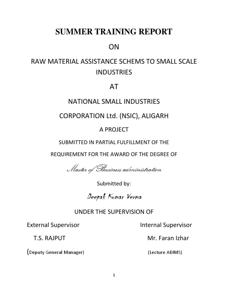 Final Summer Training Report | PDF | Performance Appraisal | Recruitment