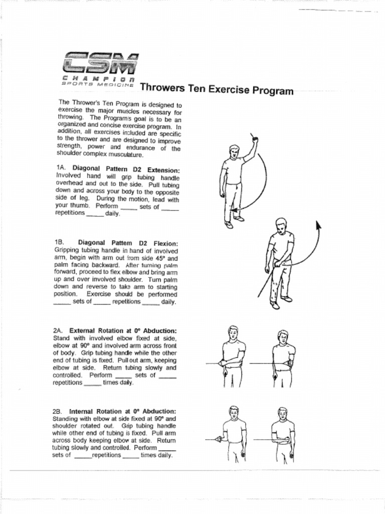 36 - Throwers Ten Exercise Program | PDF