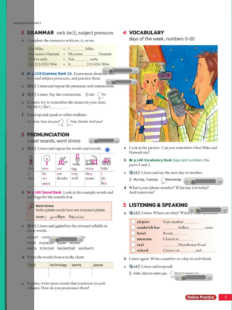 American English File 1 Student Book (Languagedownload - Ir) - Neat ...