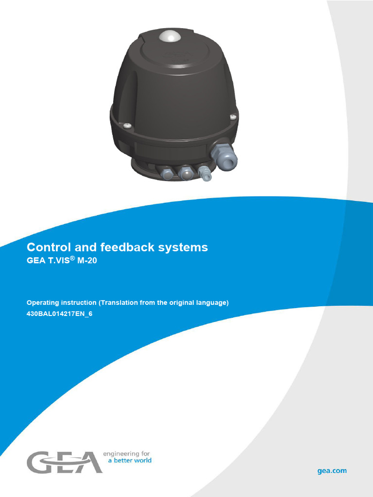GEA - T.VIS - M-20 - Operating Instructions | PDF | Valve | Safety