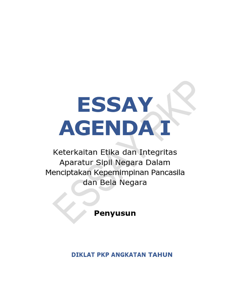 Etika dan Integritas ASN dalam Kepemimpinan | PDF