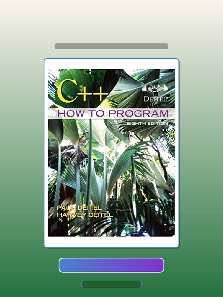 C How To Program 8th Edition By Paul Deitel Pdf Class Computer Programming Inheritance