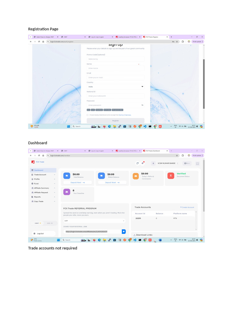 Block Chain Registration Page | PDF