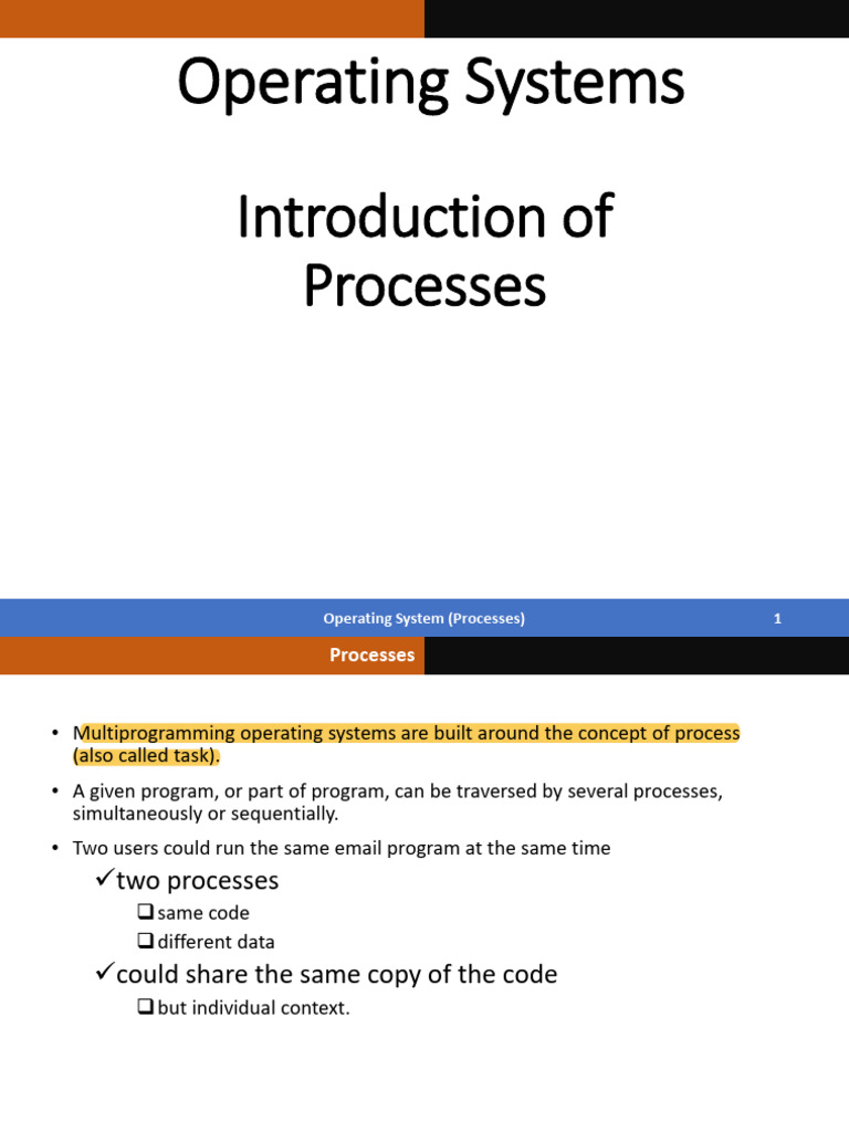 5Introduction of Processes | PDF | Process (Computing) | Scheduling (Computing)