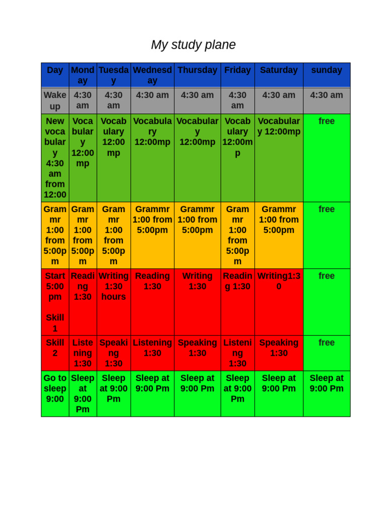 My Daily Plane | PDF