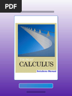 Complete Bundle Thomas Calculus 13th Edition Thomas | PDF | Integral | Function (Mathematics)