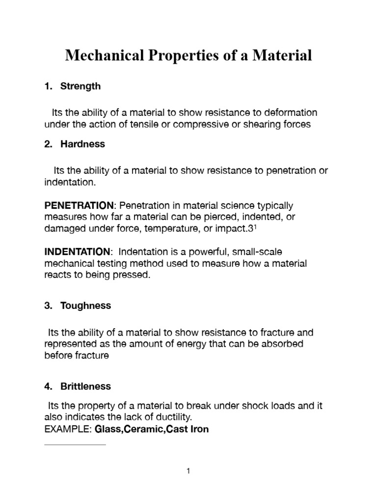 Materials Mecha | PDF
