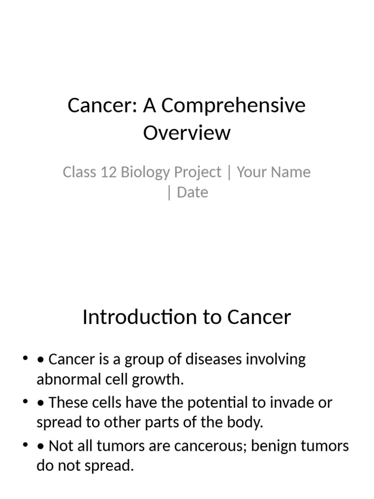 Understanding Cancer: Causes and Treatments | PDF | Cancer | Breast Cancer