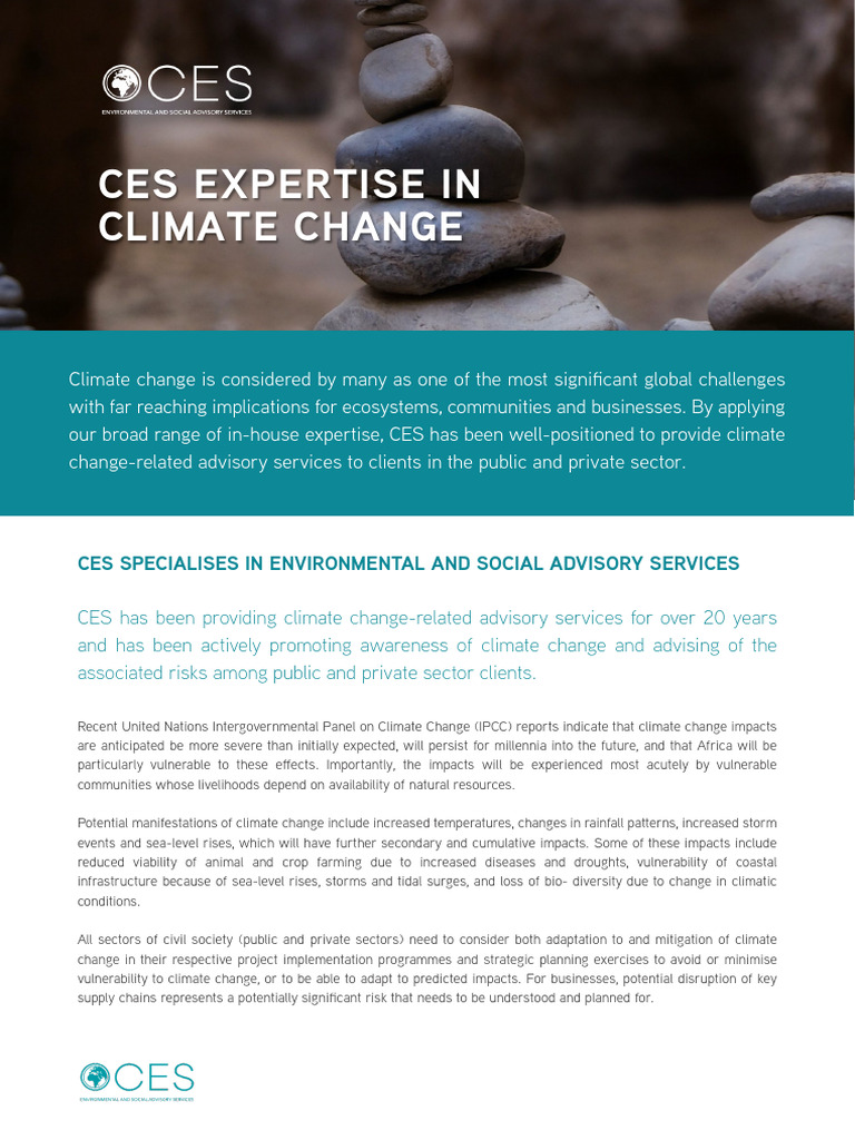 Climate Change Ces Brochure | PDF | Climate Change | Climate Change ...