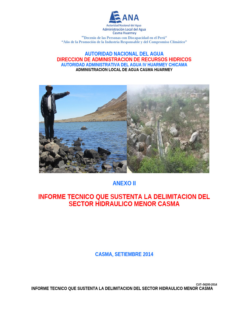 Informe Tecnico Delimitacion Sect. y Sub. Sect. Hid. J.u.casma (Ultimo Ok) | PDF | Riego | Río