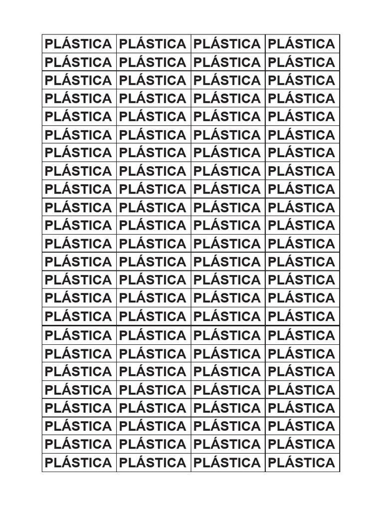 Pástica Etiquetas | PDF