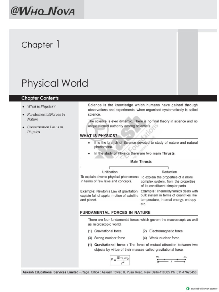 Aakash Modules 1 | PDF