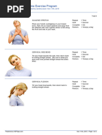 Medbridge Cervical Radiculopathy PT Exercises | PDF | Anatomical Terms ...
