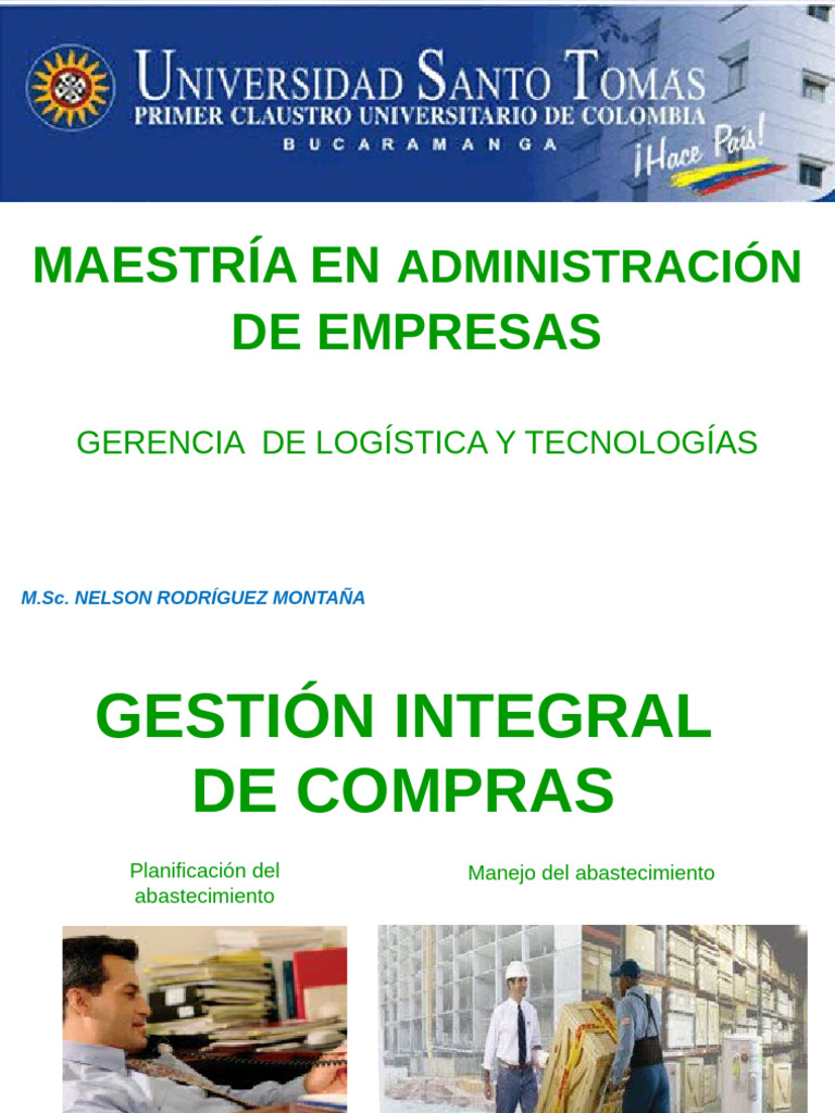 Estrategias de Compras y Logística Empresarial | PDF | Logística ...