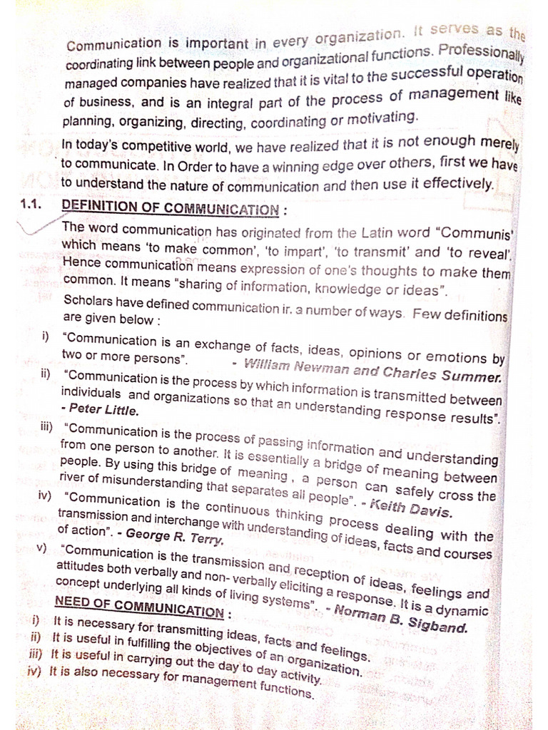 Introduction To Communication Notes | PDF