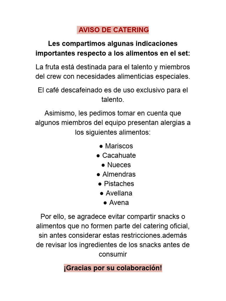 Catering PDF | PDF