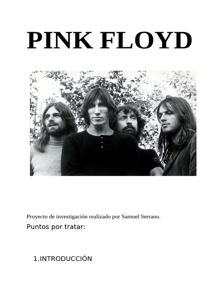 Memoria de Investigación Pink Floyd | PDF | La música rock